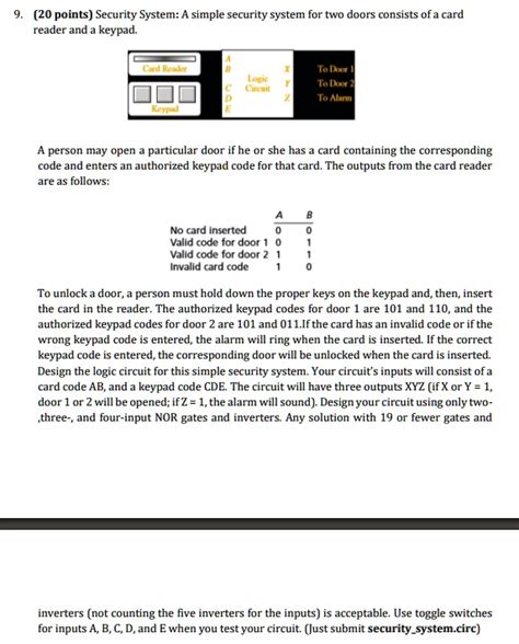 20 points security system a simple security system for two doors