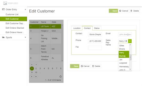 Adding And Editing A Data Grid Form View