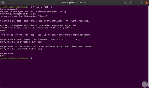 cómo instalar mysql en ubuntu 20 10 solvetic