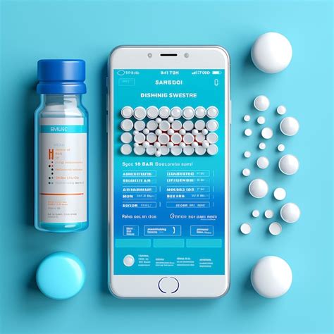 Premium Ai Image Mobile App Layout Design Of Medication Interaction