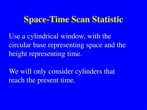 Ppt Space Time Scan Statistics For Early Warning Systems Powerpoint