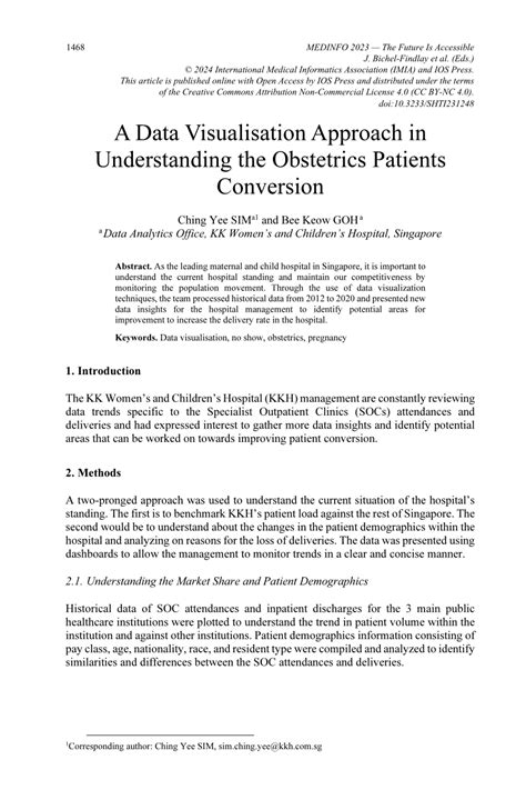 Pdf A Data Visualisation Approach In Understanding The Obstetrics Patients Conversion Pdf A Data Visualisation Approach In Understanding The Obstetrics Patients Conversion
