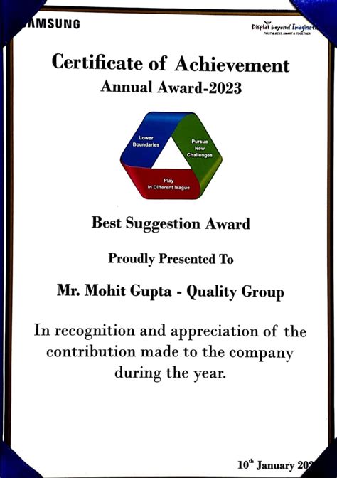 Mohit Gupta On Linkedin Samsungdisplaynoida