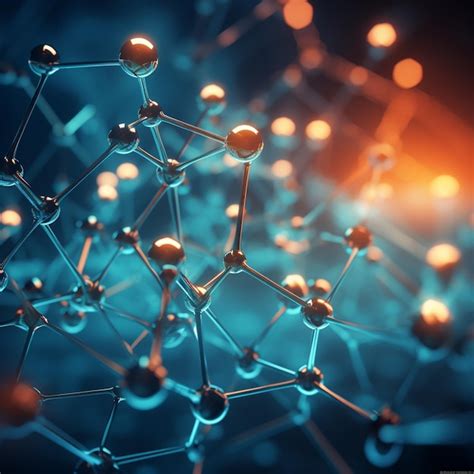 Premium Photo Photo Glowing Molecular Structure In Futuristic Galaxy Backdrop