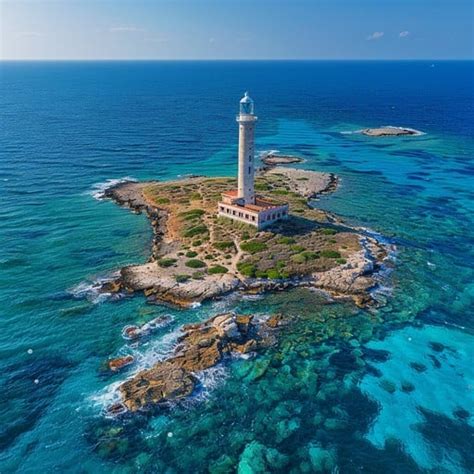 Free Oceanic Lighthouse View Image Ocean Lighthouse Island