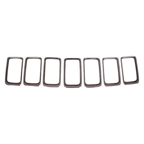 Grille Molding For 2014 2016 Jeep Grand Cherokee Chrome And Smoked Black