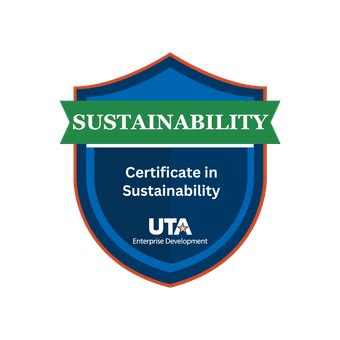 Certificate In Sustainability Credly