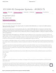 Assignment Unit Pdf AM Assignment Unit CS Computer Systems AY
