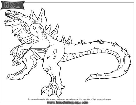 Godzilla Vs Biollante Coloring Pages