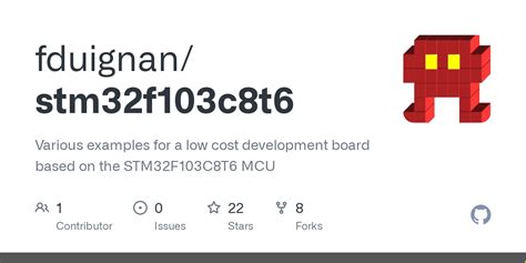Github Fduignanstm32f103c8t6 Various Examples For A Low Cost