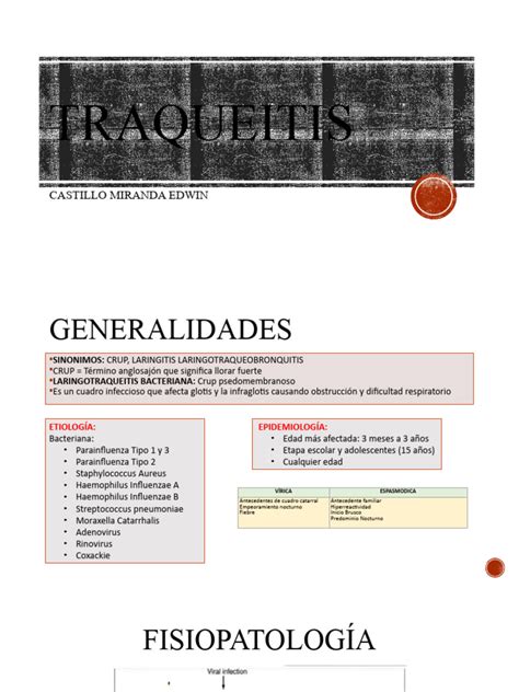 Traqueitis Pdf Microbiología Enfermedades Respiratorias