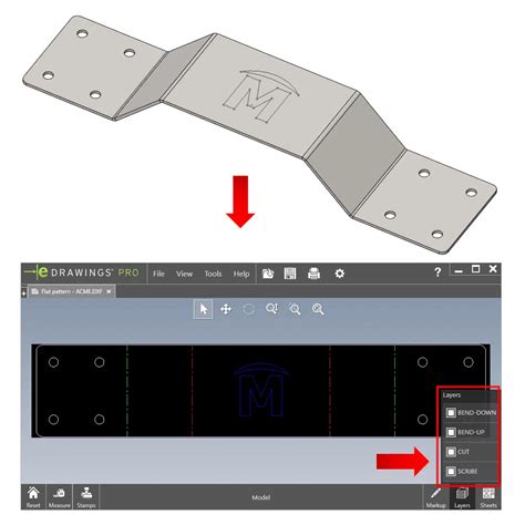 understanding dxf dwg layer mapping for sheet metal