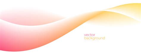 Flowing Color Curve Shape With Soft Gradient Vector Image