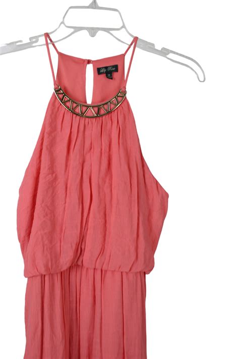 Lily Rose Pink Maxi Dress Xs Jubilee Thrift