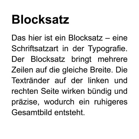 Blocksatz Erklärung Text Im Blocksatz Ausrichten