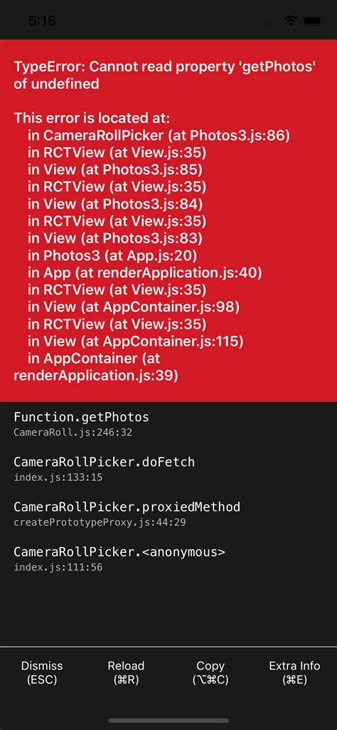TypeError Cannot Read Property GetPhotos Of Undefined Issue Jeanpan React Native
