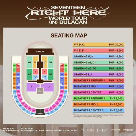 Seventeen Right Here In Bulacan Ticket Prices Seat Plan And Fan