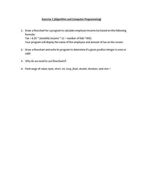 Exercise 1 Pdf