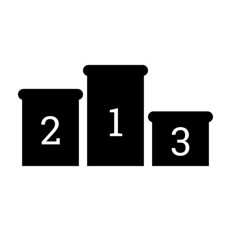 Ranking Black Vector Icon Isolated On White Background 9882797 Vector