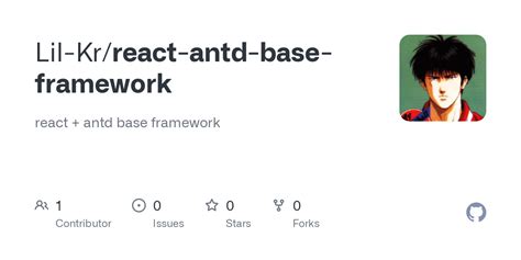 GitHub Lil Kr React Antd Base Framework React Antd Base Framework
