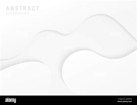 Abstract Gradient White Template Design Decorative Artwork Overlapping