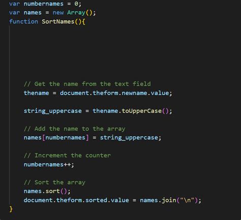 Solved Modify The Sorting Example Sortjs To Convert The