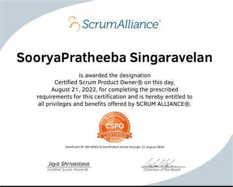 Soorya Pratheeba On Linkedin Productowner