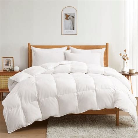 All Season Lightweight Heavyweight White Goose Down Comforter Summer