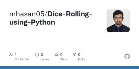 Github Mhasan05dice Rolling Using Python