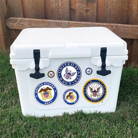 Us Navy Emblem Logo Sticker Set Officially Licensed Vinyl Decal For