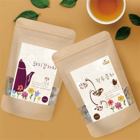 친환경 생분해 티백 100개입 바나바잎차 호박팥차 작두콩차 배 도라지차 돼지감자차 여주 구기자 오미자 결명자차