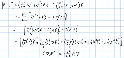 commutator of h and r in 3d