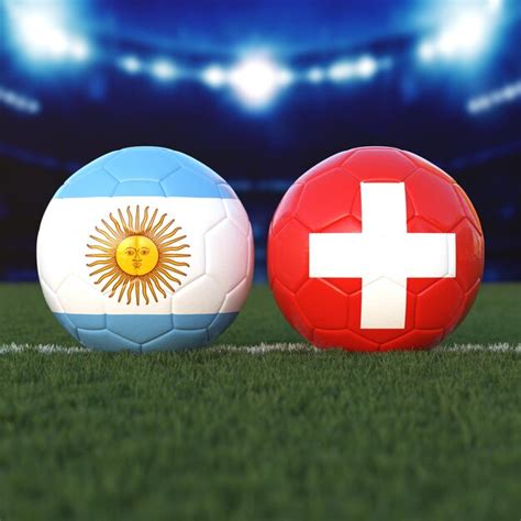 Premium Photo Argentina Vs Switzerland Soccer Match