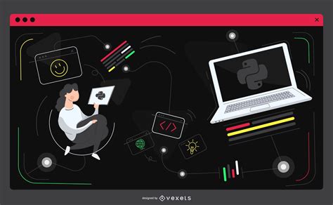 Programming Code Website Illustration Vector Download