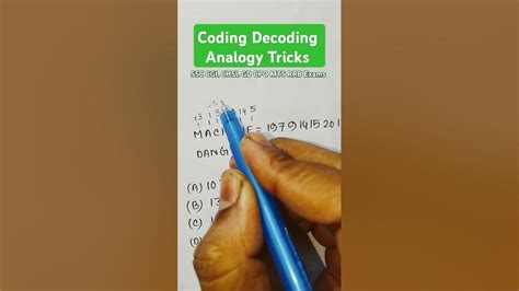 Coding Decoding Number Analogy Reasoning Tricks For Ssc Cgl Chsl Gd Cpo Mts Rrb Exams