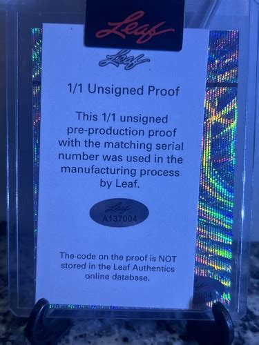 Meek Mill 11 2023 Leaf Pop Century Unsigned Proof One Of One Pro