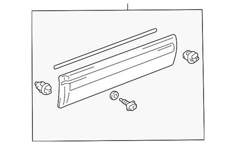 75072 35900 Lower Cladding 1997 2002 Toyota 4runner Sparks Parts