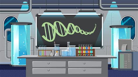 Science Lab Cartoon Background
