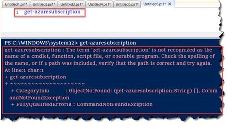 The Term Get Azuresubscription Is Not Recognized Azure Lessons