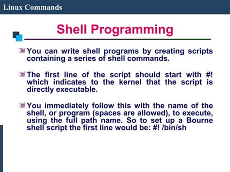 Linux Commands And File Structure Ppt