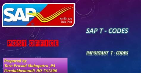 dop csi sap t code list post office important csi sap t transaction