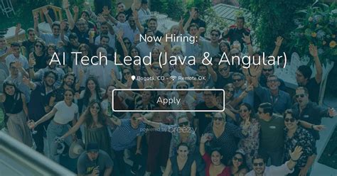 Ai Tech Lead Java And Angular At Tekton Labs