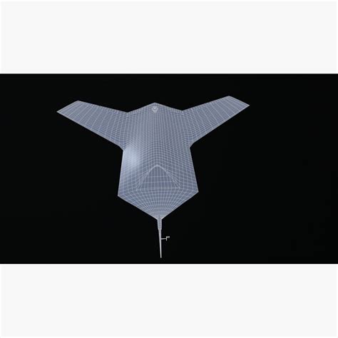 Uav Boeing X45 Vr Ar Low Poly 3d Model Download Uav On