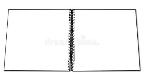 Folded Notebook On Rings For Notes Open Notebook For Notes White