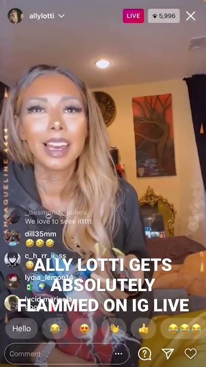 Ally Lotti Gets Slammed On Ig Live Youtube