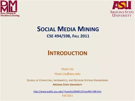 Ppt Social Media Mining Cse 494598 Fall 2011 Powerpoint