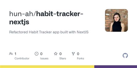 Github Hun Ahhabit Tracker Nextjs Refactored Habit Tracker App