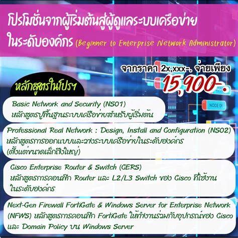 Cisco Enterprise Router And Switch Cers หลักสูตรการคอนฟิกการทำงานของ Router และ L2 L3 Switch ของ