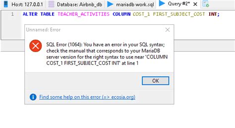 Mariadb Rename Column Examples