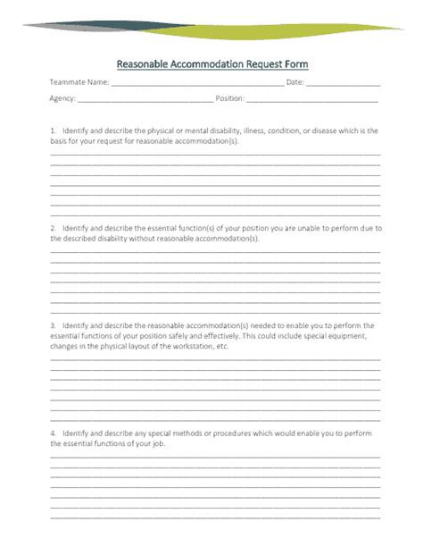 Nebraska Reasonable Accommodation Request Form Fill Out Sign Online And Download Pdf